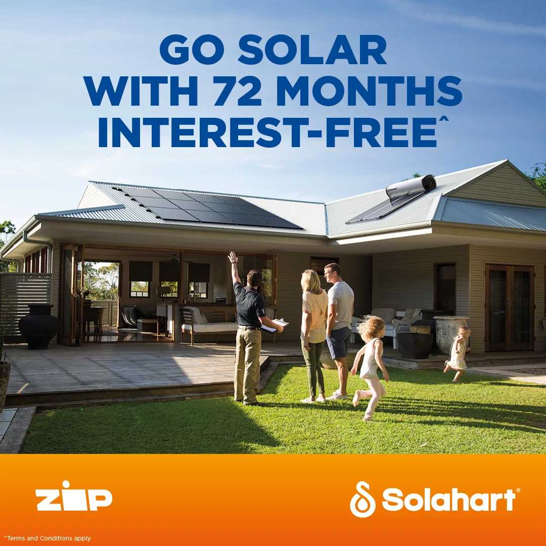 Get up to 72 Months Interest Free - Solahart Sydney